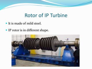 Construction and manufacturing of steam turbine | PPTX