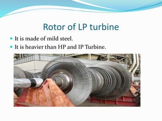 Construction and manufacturing of steam turbine | PPTX