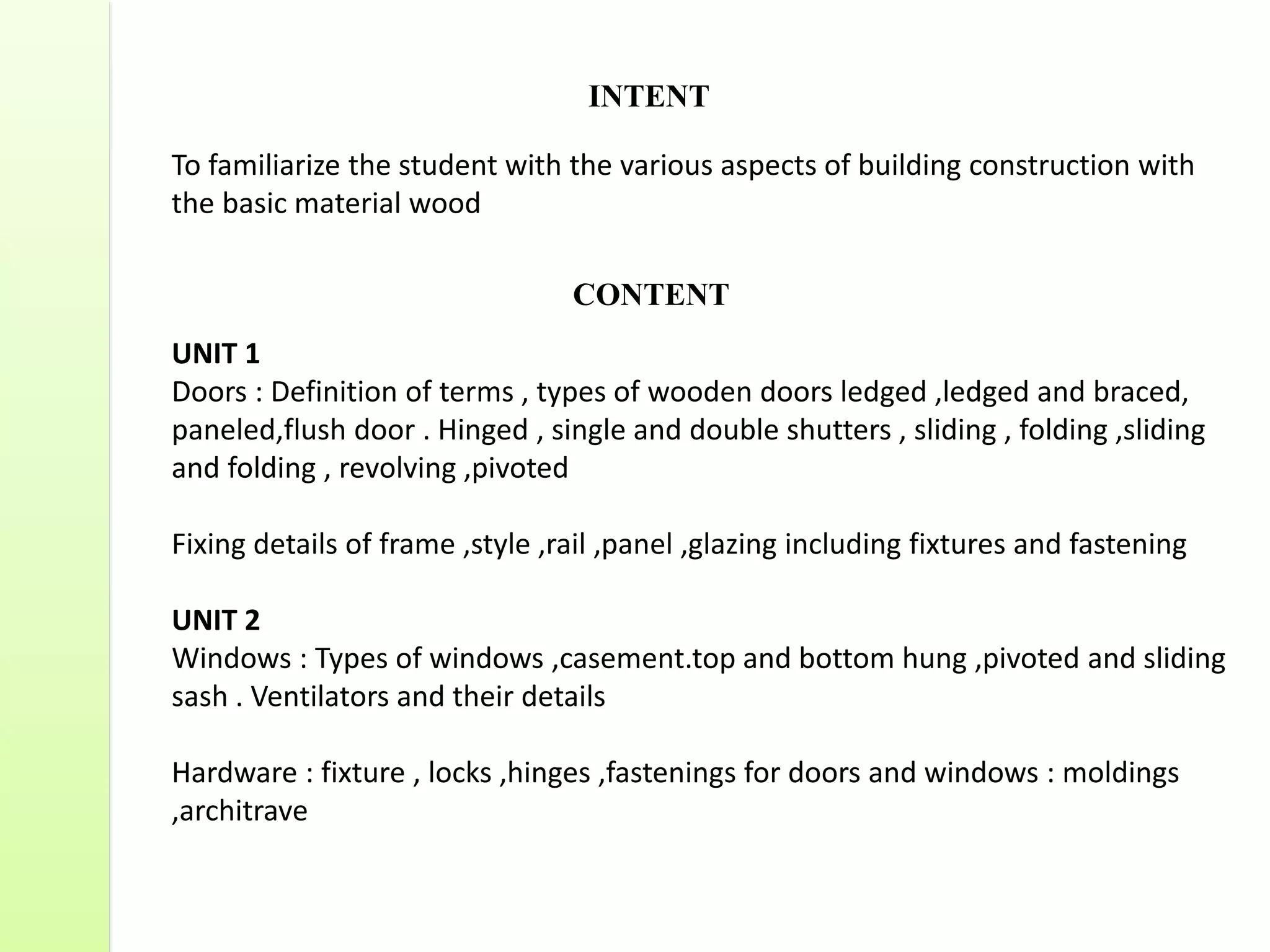 Construction and material 2 | PPTX