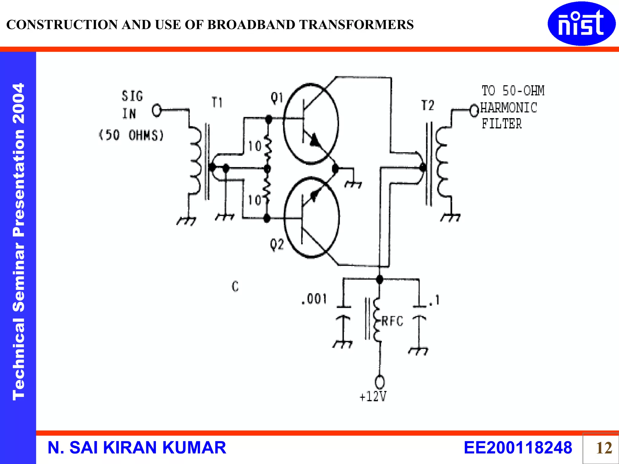 Construction and use of broadband transformers | PPT