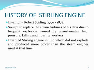 Construction and working of a Stirling engine model | PPTX