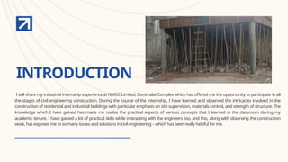 Construction Building Our Internship Report on Residential Building ...