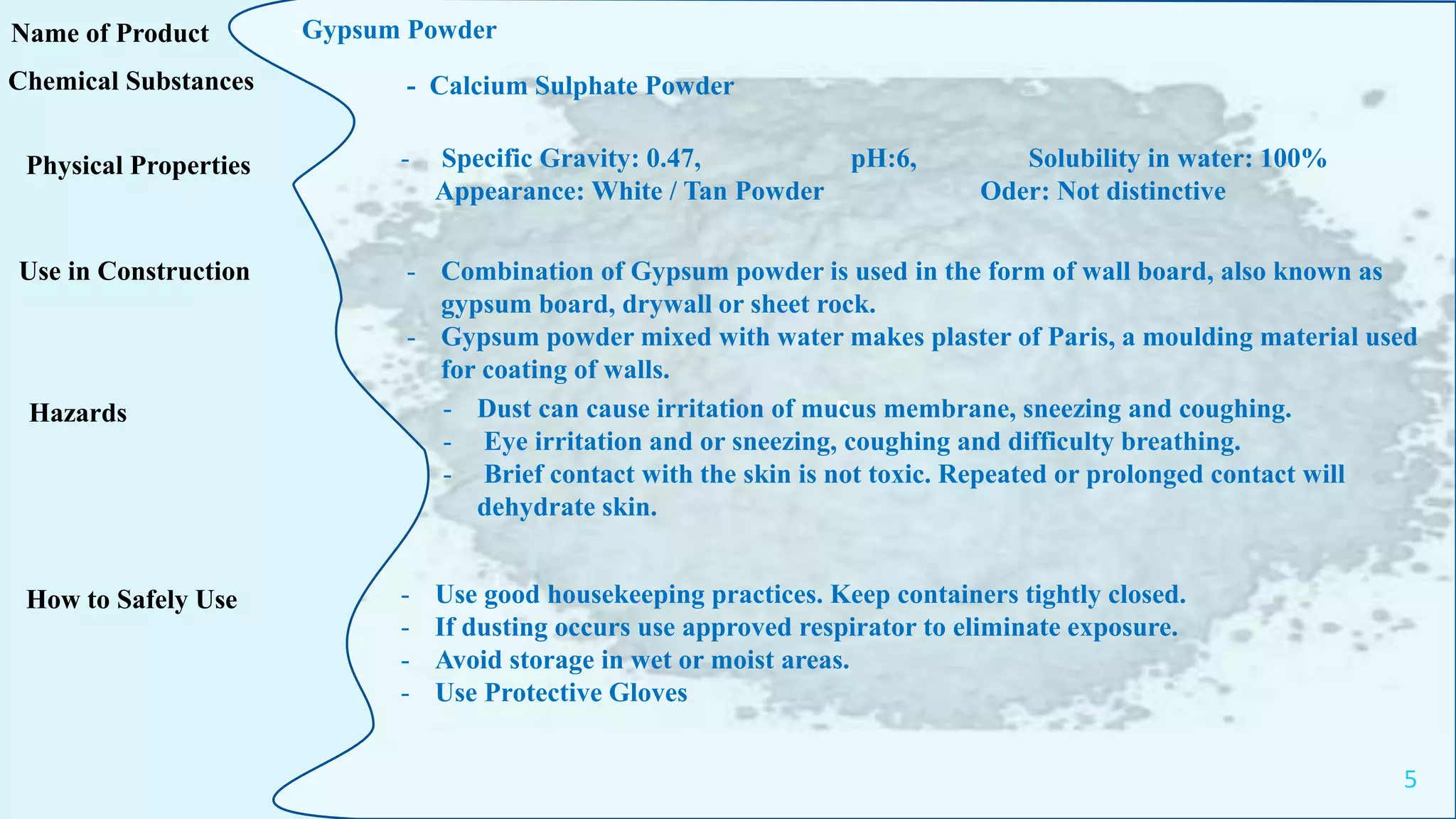 Construction chemical safety uses and hazard | PPTX