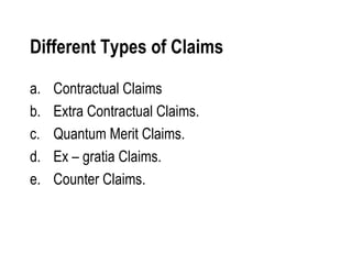 Construction Claims | PPT