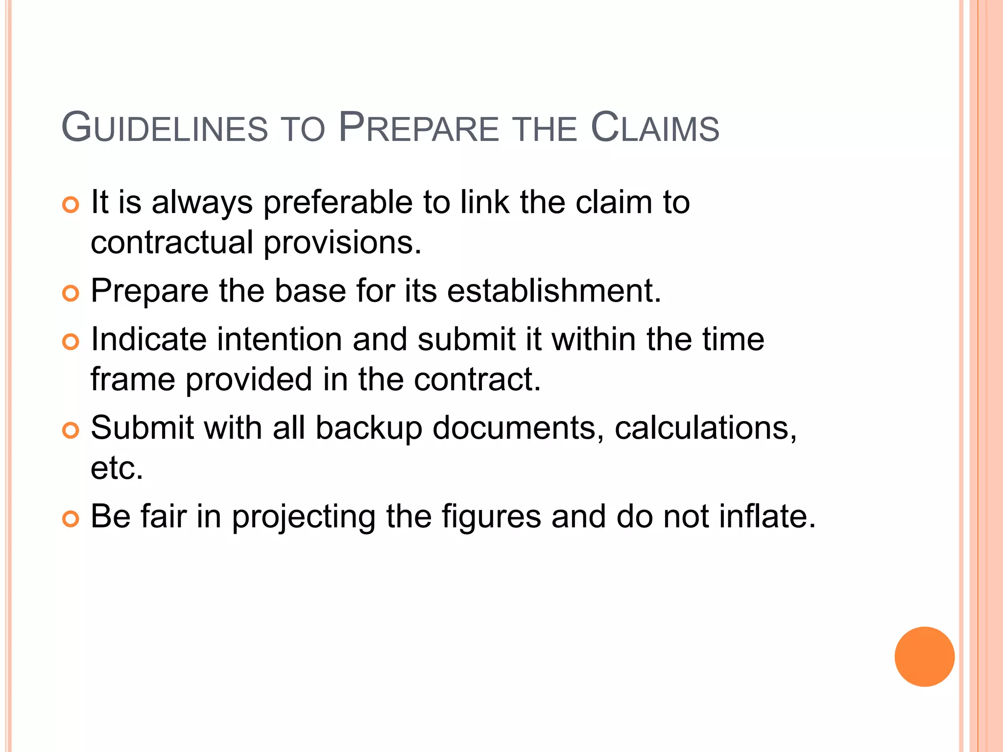 Construction claims, disputes and project closure | PPTX