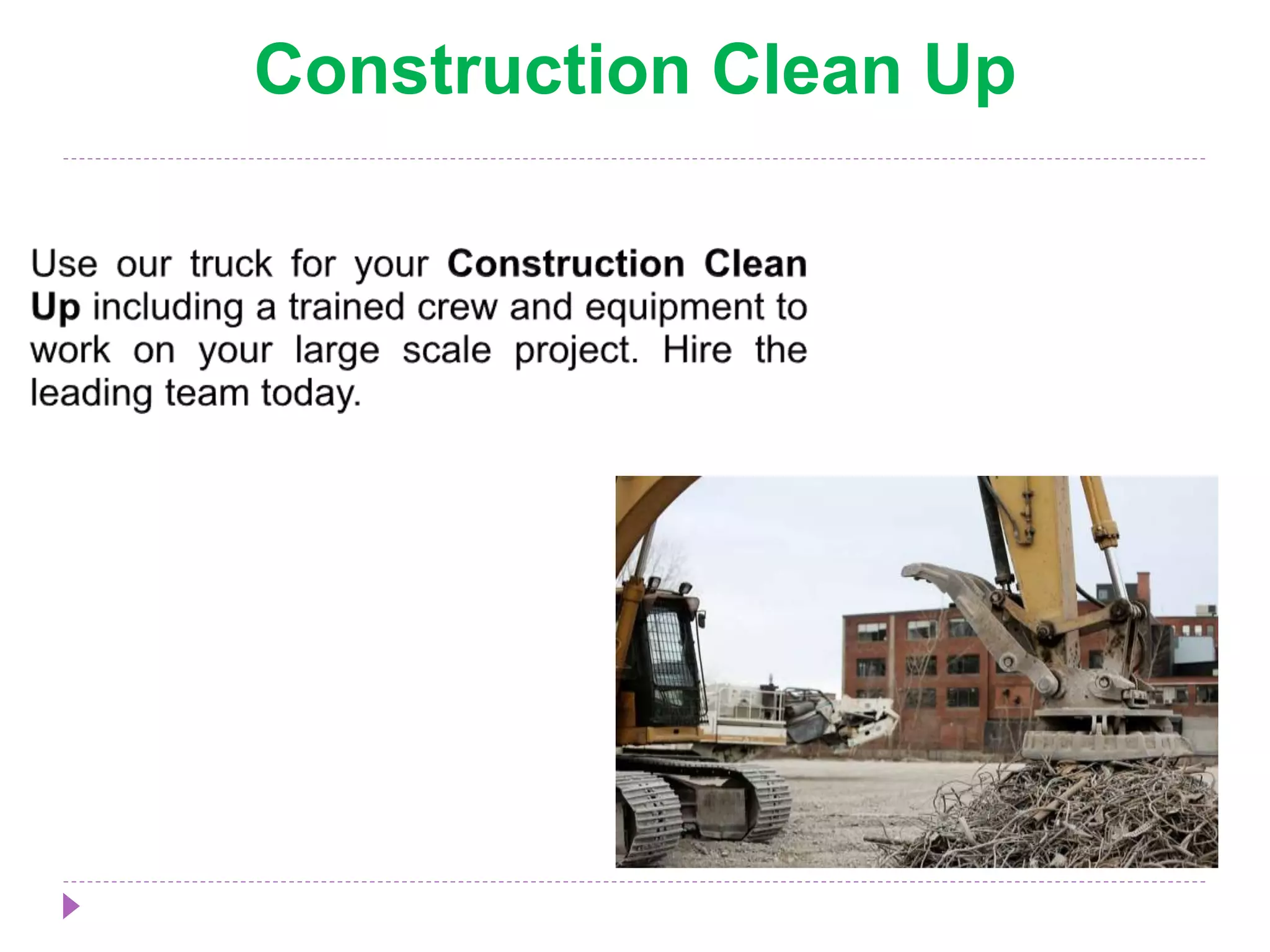 Construction clean up | PPTX
