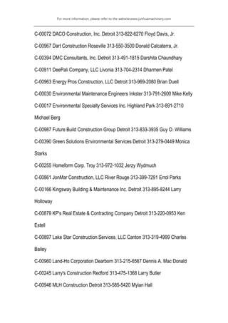 Construction company list and person | PDF