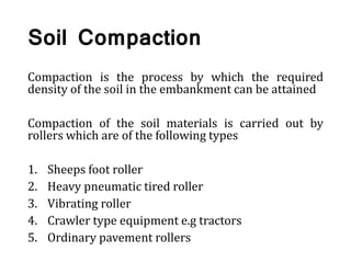 Construction considerations of Earthen Dams | PPTX