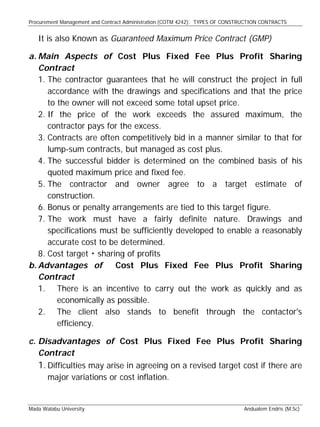 Construction contract | PDF