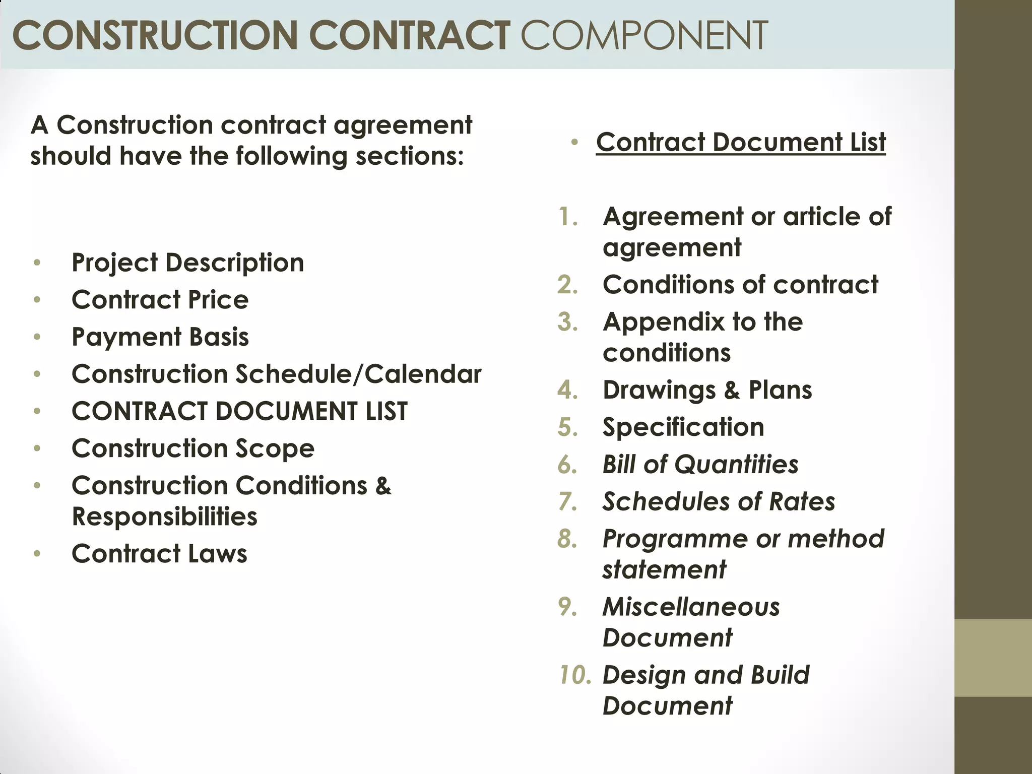 Construction Contract in Malaysia | PDF