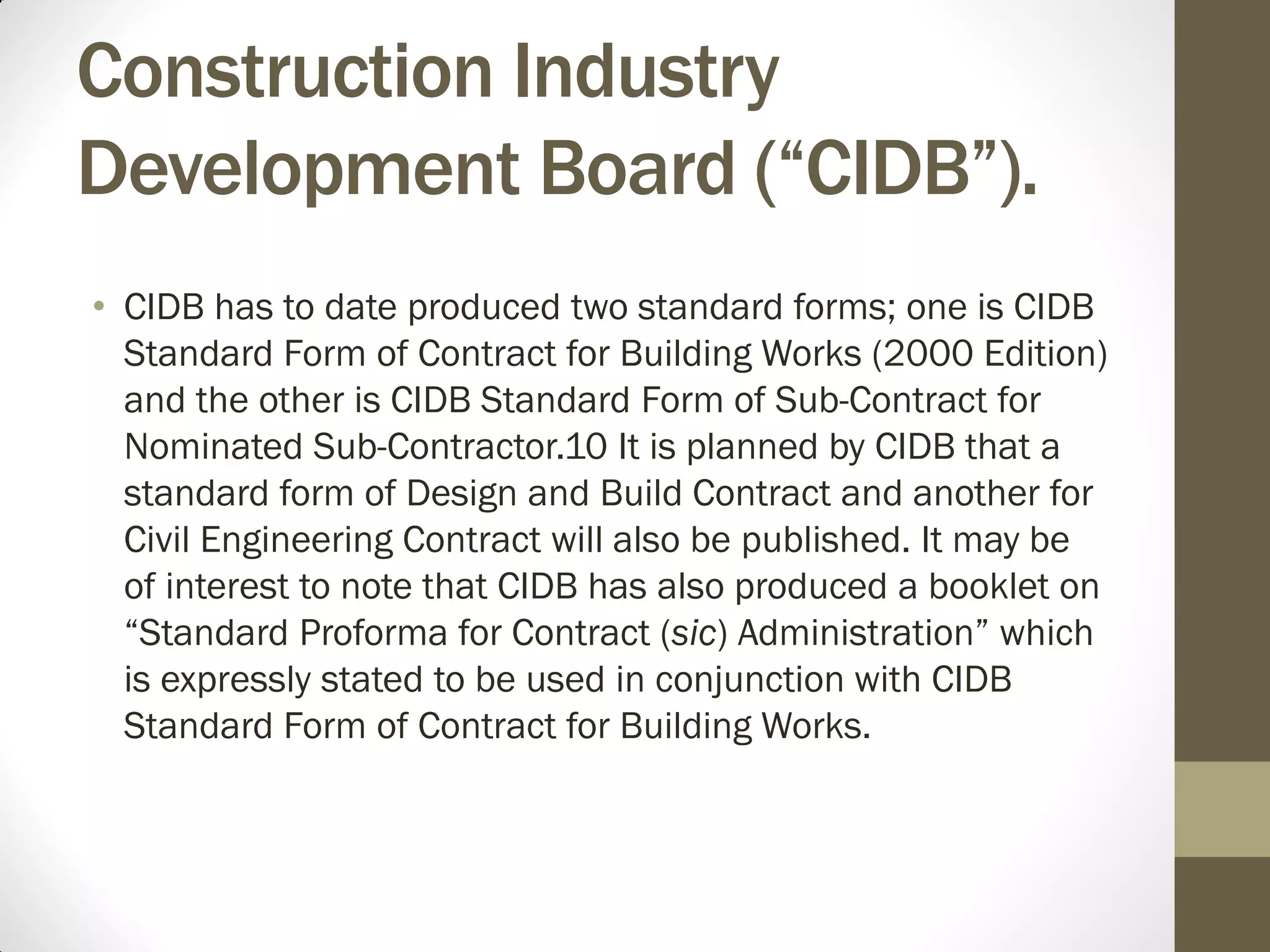 Construction Contract in Malaysia | PDF