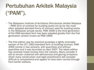 Construction Contract in Malaysia | PDF