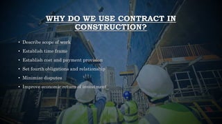 Construction contract | PPTX