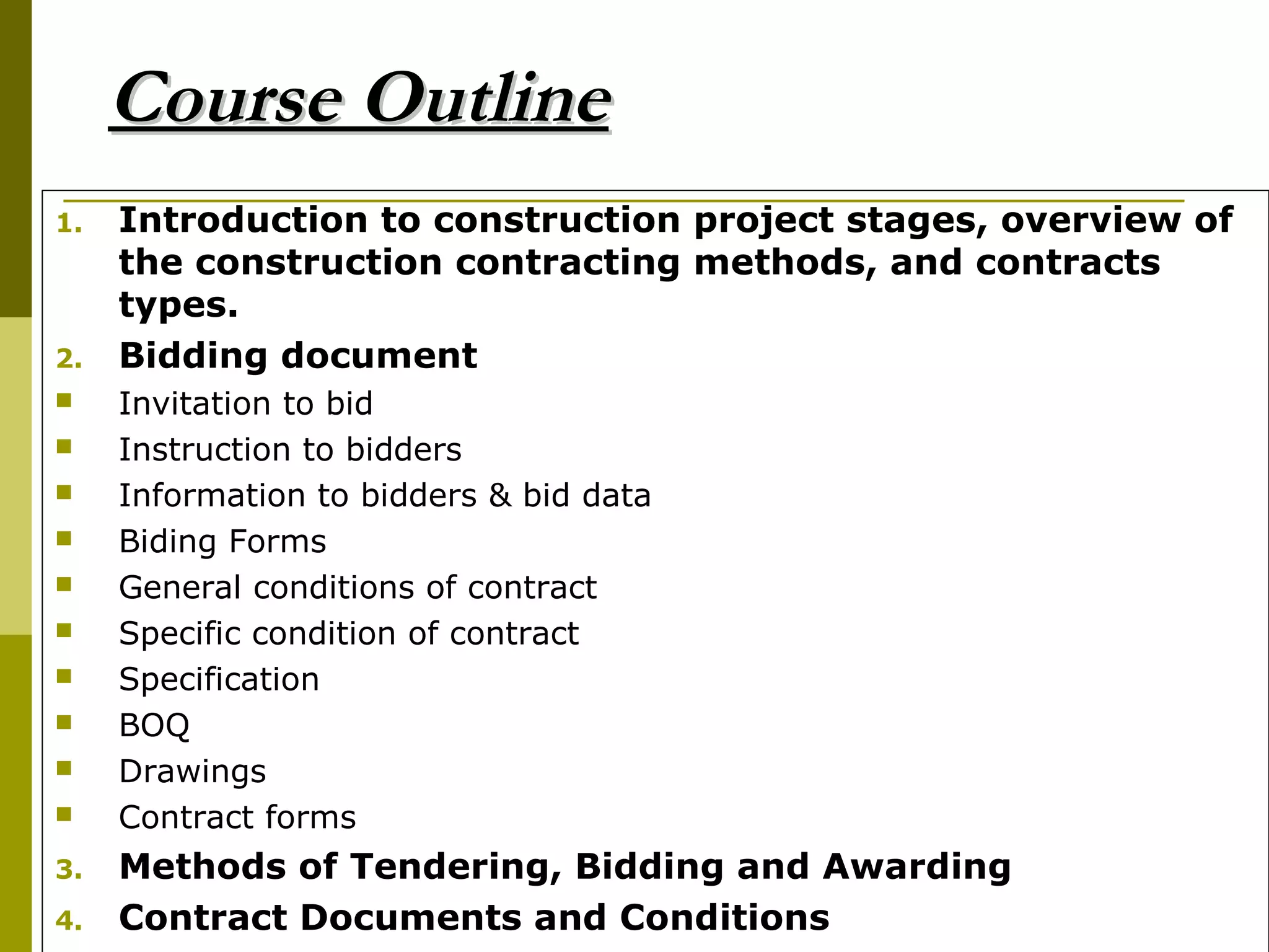 Construction contracts docuements_08092008 | PPT
