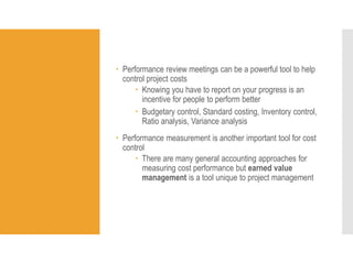 Construction Cost Control | PPTX