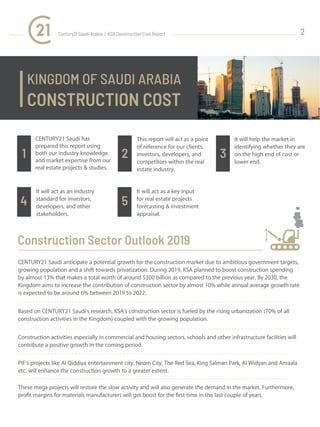 Century21 Saudi Construction Cost Report 2019-20 | PDF