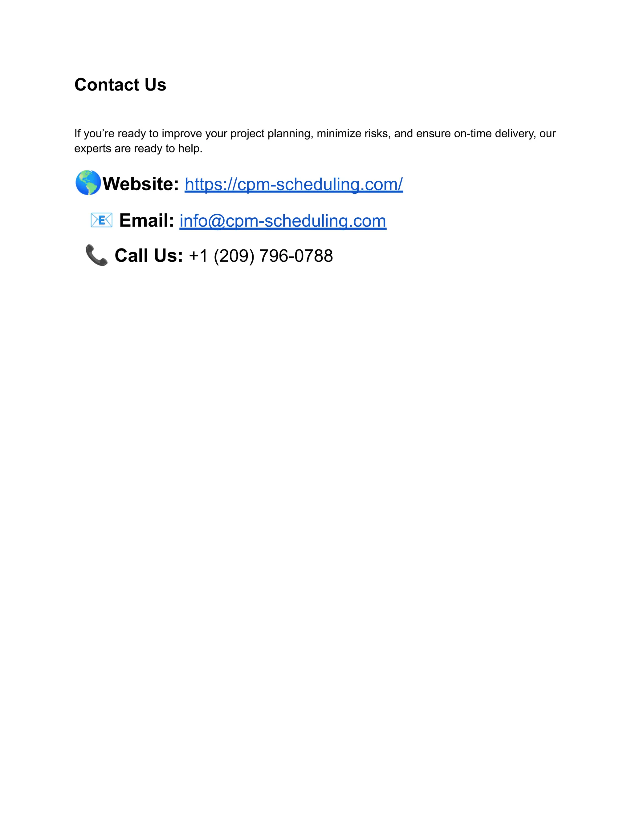 Construction CPM Scheduling Service Project Controls Experts (PDF) | PDF