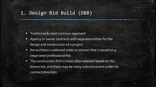 Construction project delivery methods | PPTX