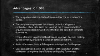 Construction project delivery methods | PPTX