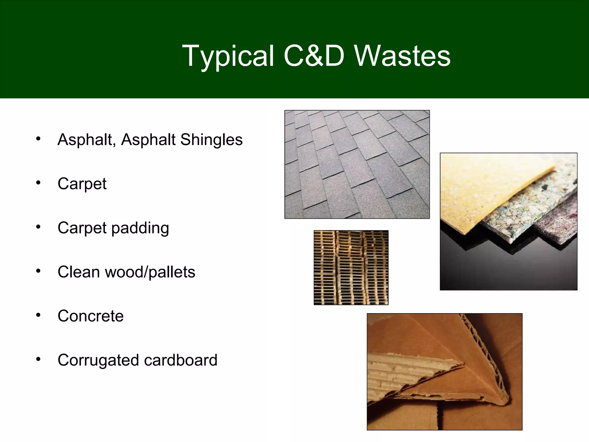 Construction & demolition waste | PPT