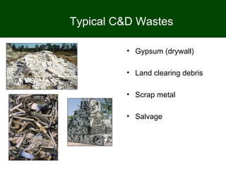 Construction & demolition waste | PPT