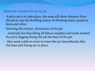 Construction detail of privy pit | PPTX