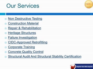 Structural Audit In Pune- Construction Diagnostic Centre Pvt. Ltd. | PPTX