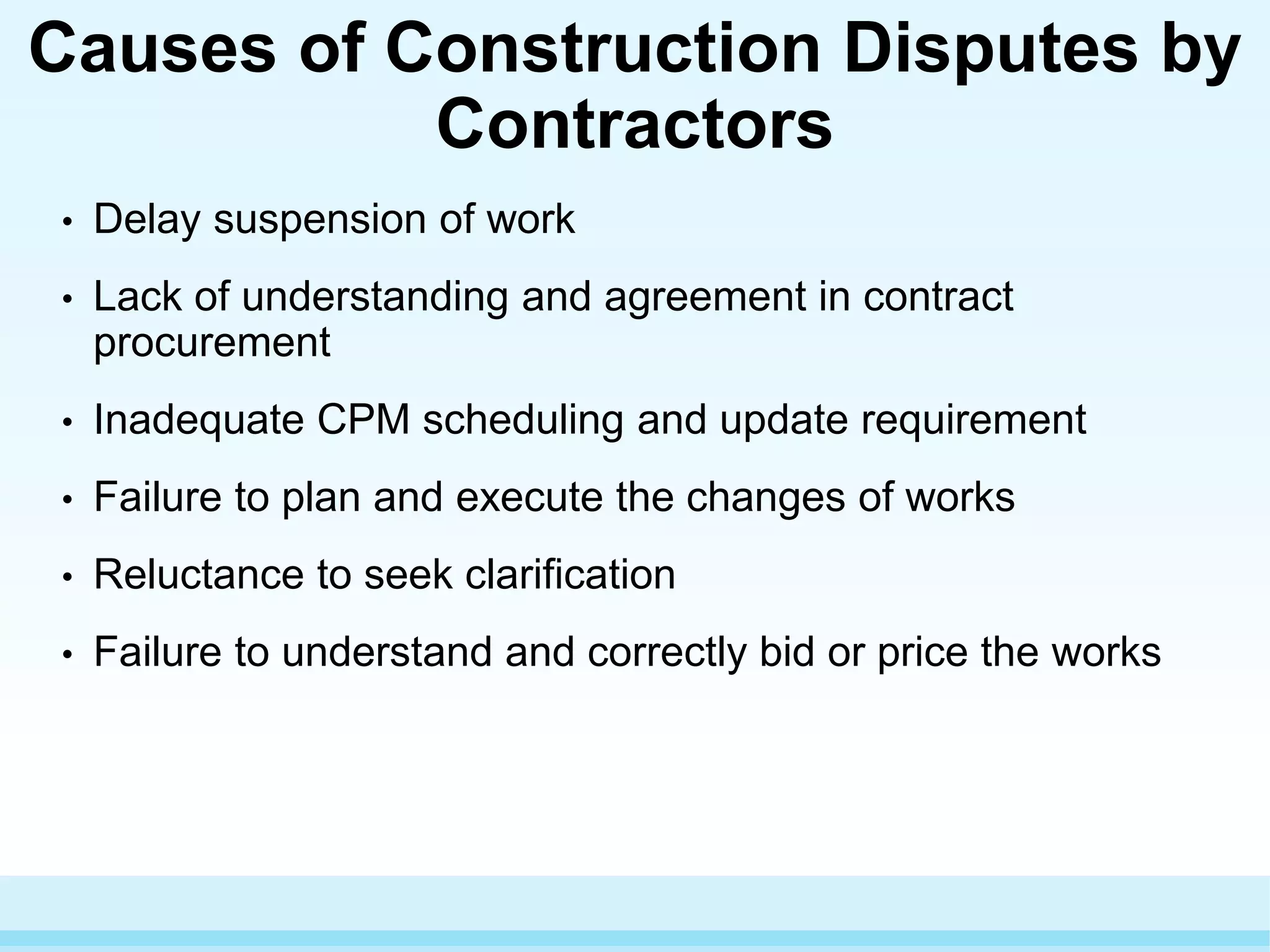 Construction disputes | PPTX
