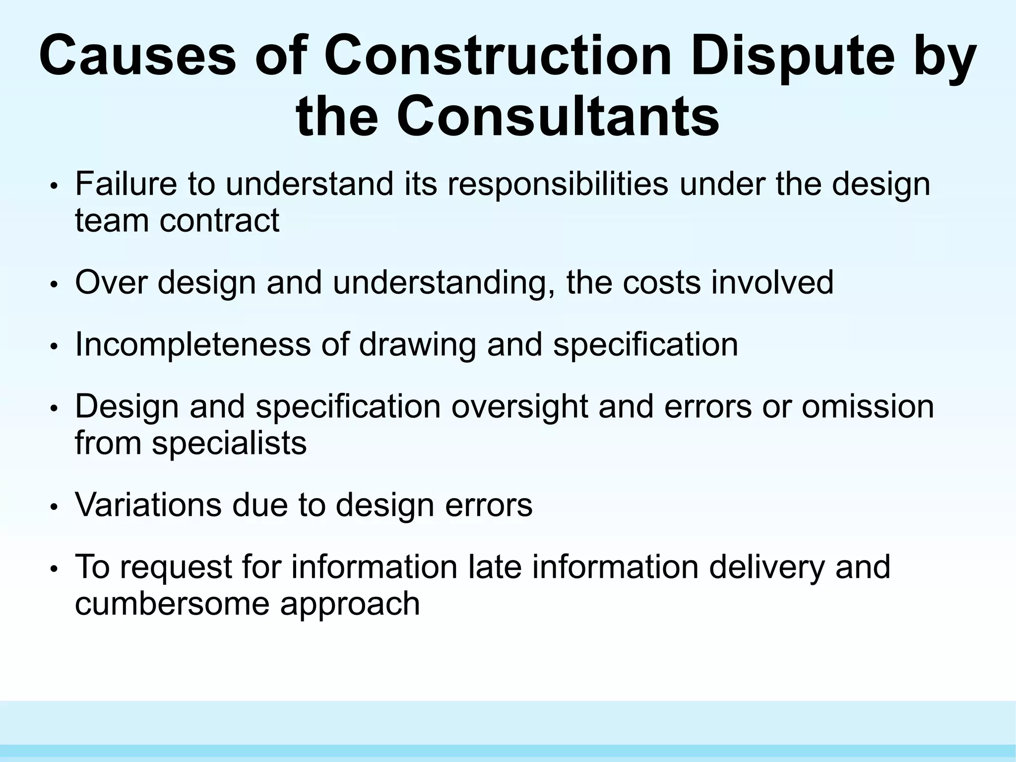 Construction disputes | PPTX