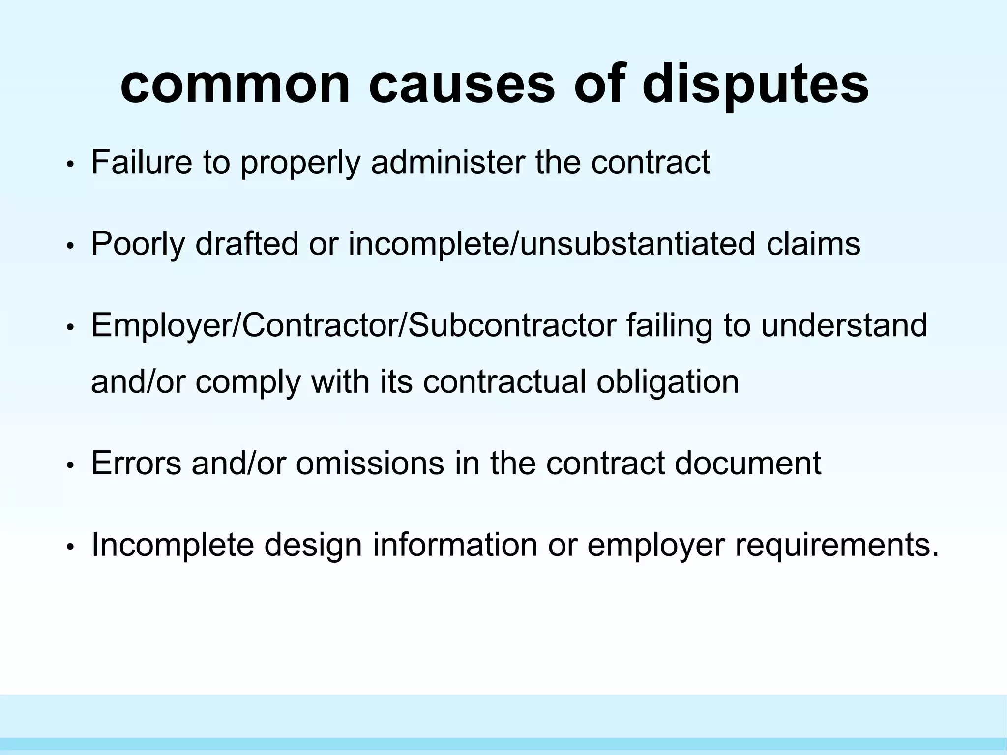 Construction disputes | PPTX