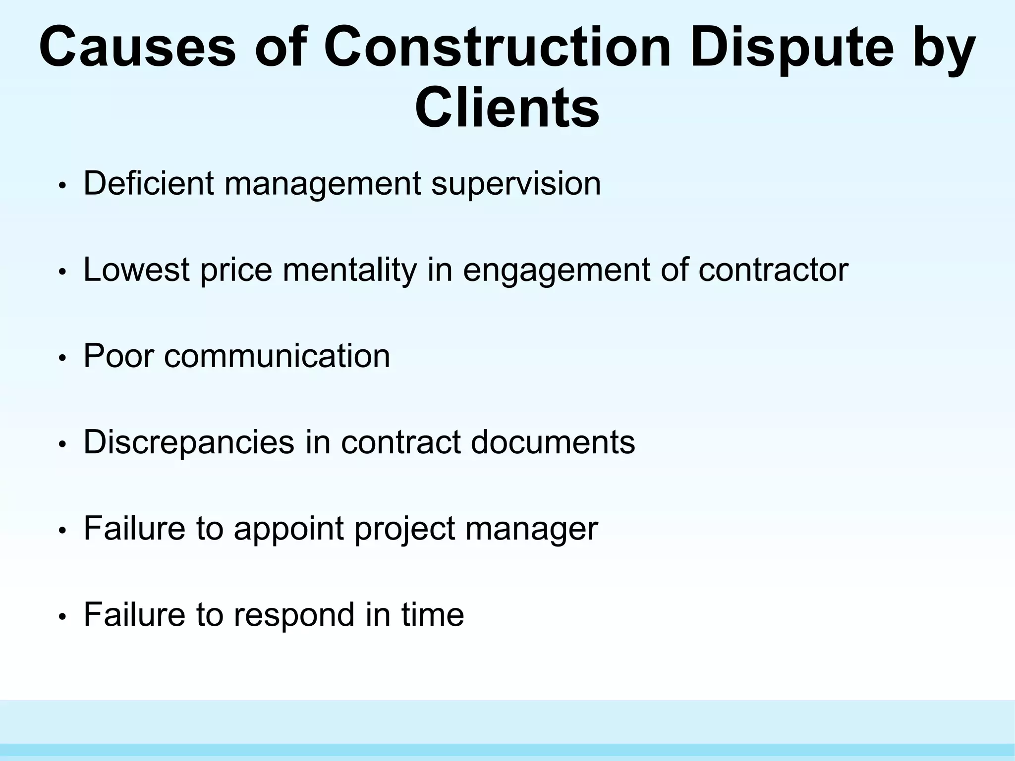 Construction disputes | PPTX
