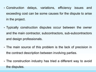 Construction disputes | PPTX
