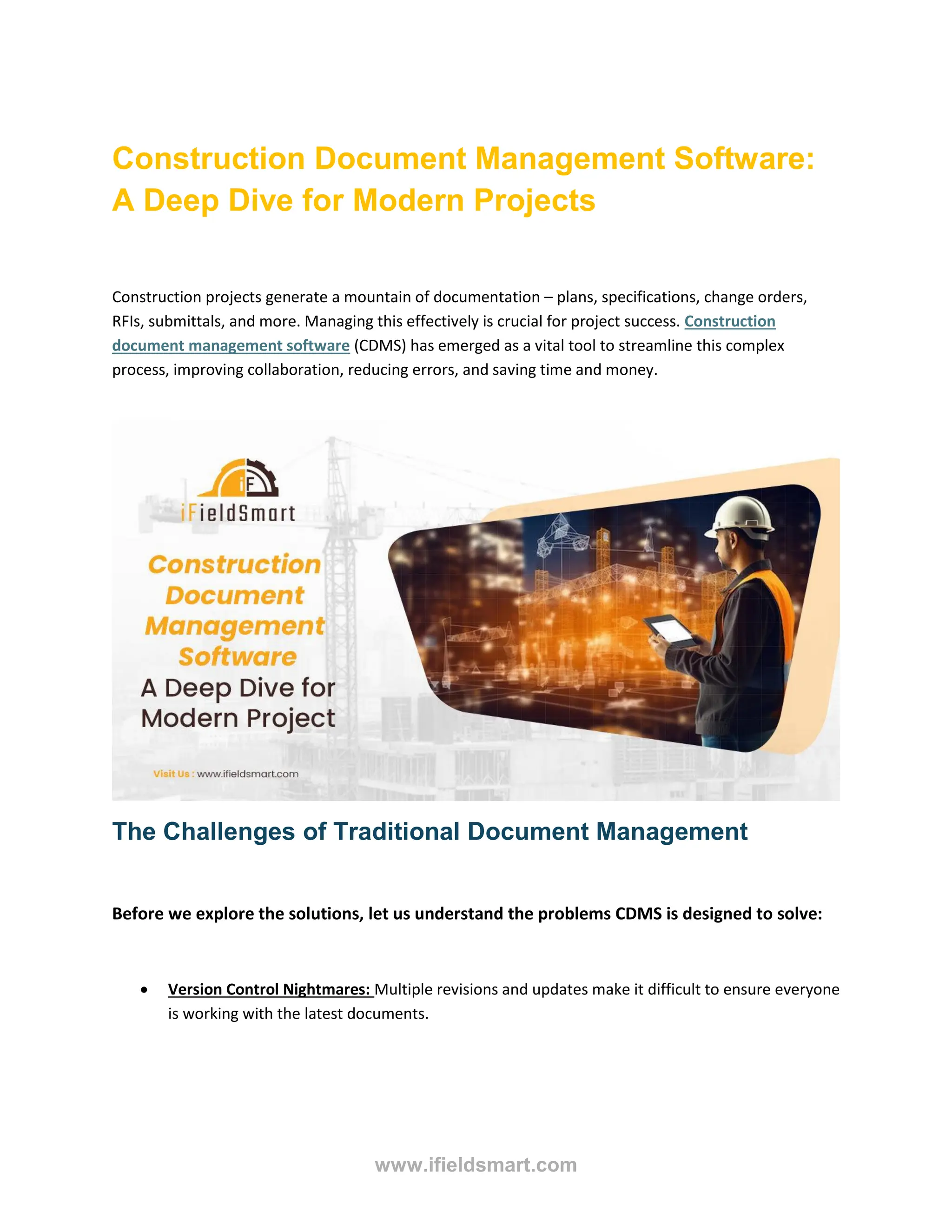 Construction Document Management Software A Deep Dive for Modern ...