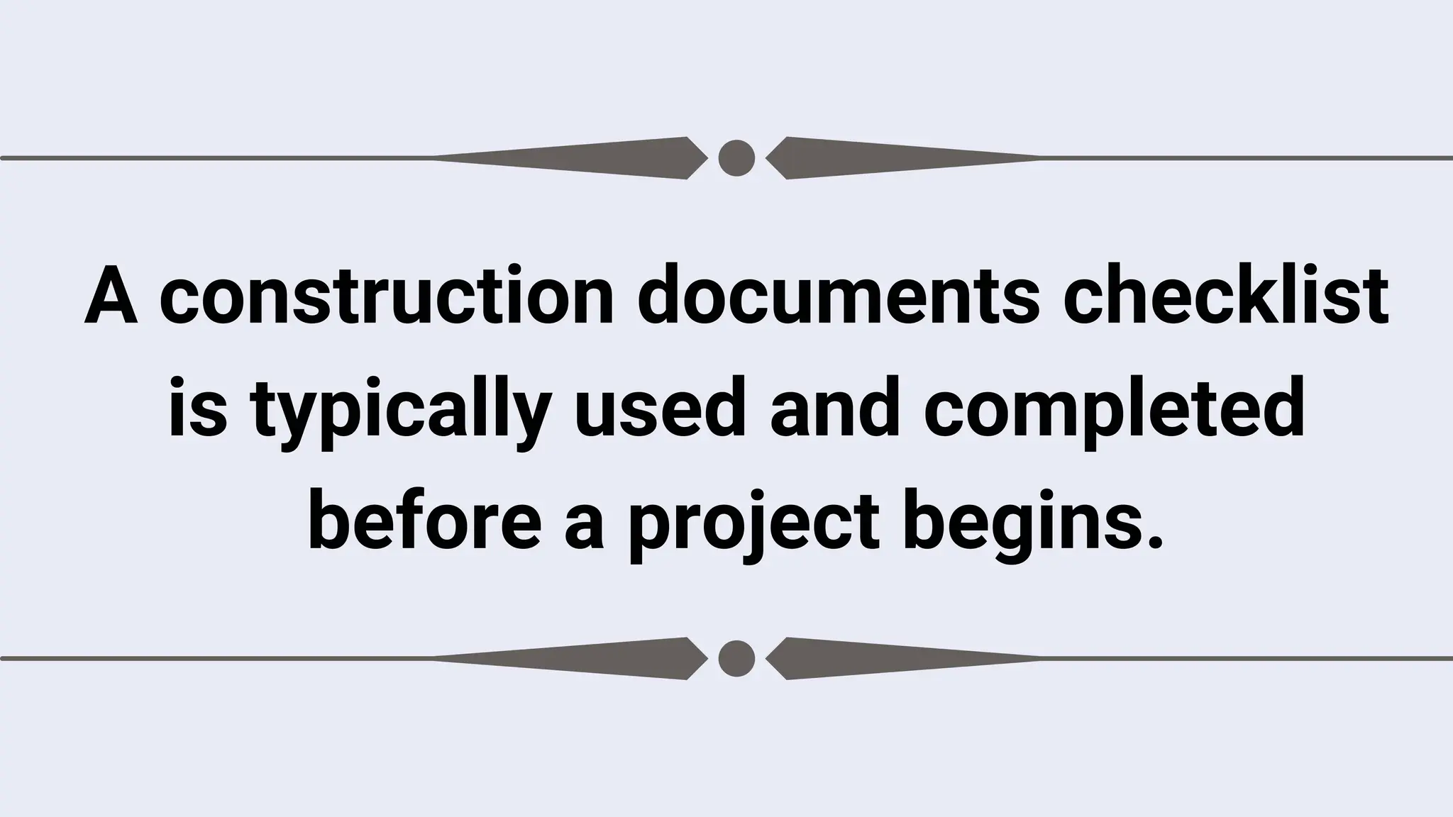 Construction Documents Checklist before Construction | PDF