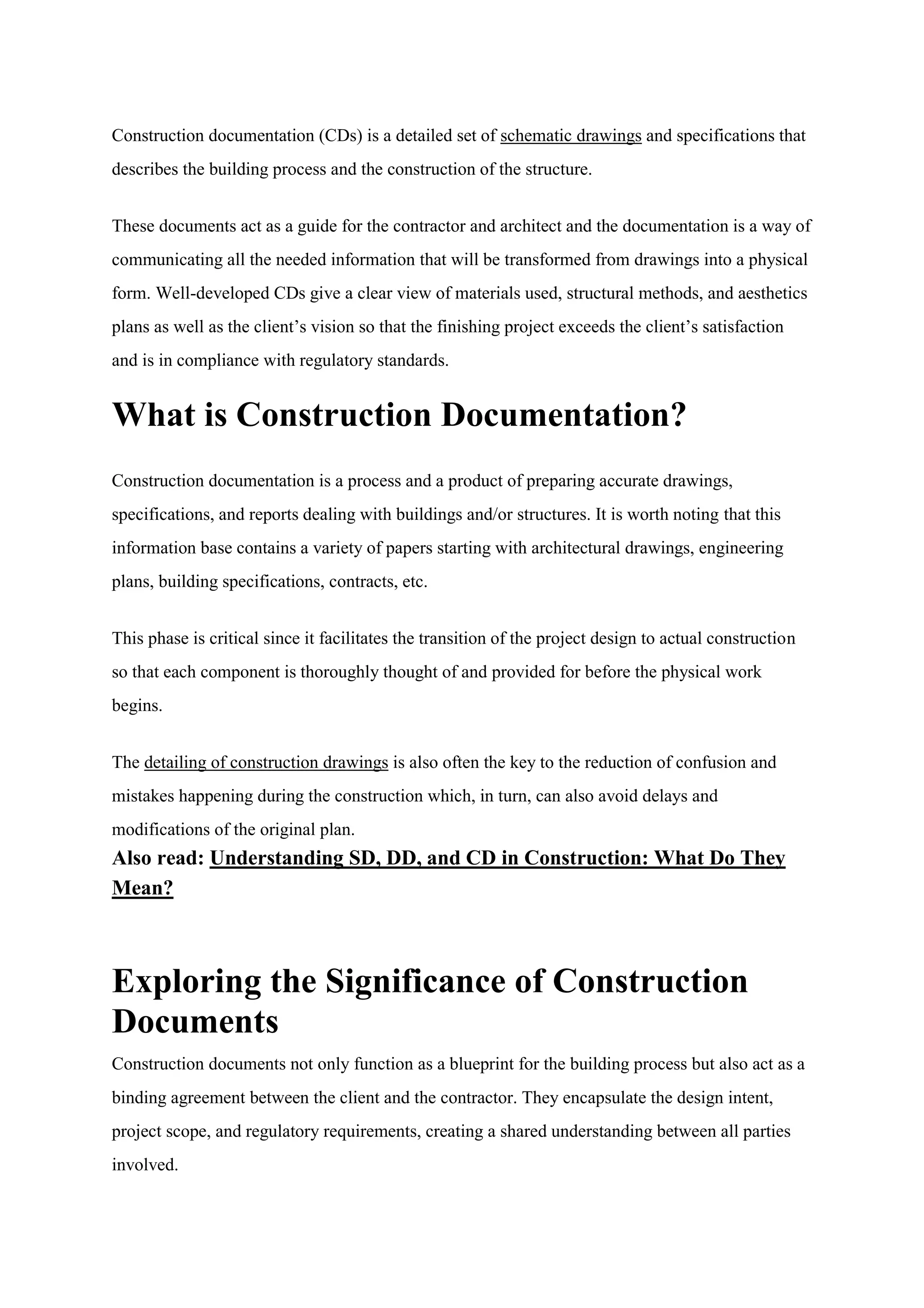 Construction Documents Guide: Types and Significance in 2024 | PDF