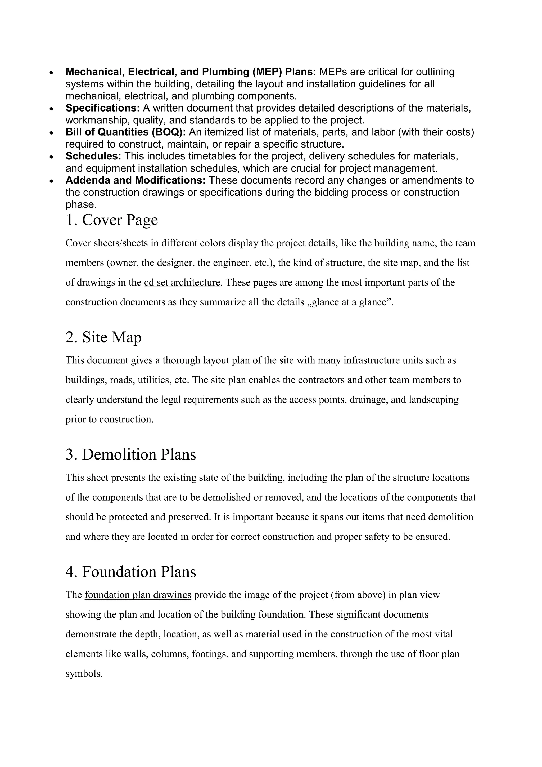 Construction Documents Guide: Types and Significance in 2024 | PDF