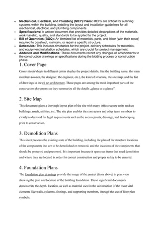 Construction Documents Guide: Types and Significance in 2024 | PDF