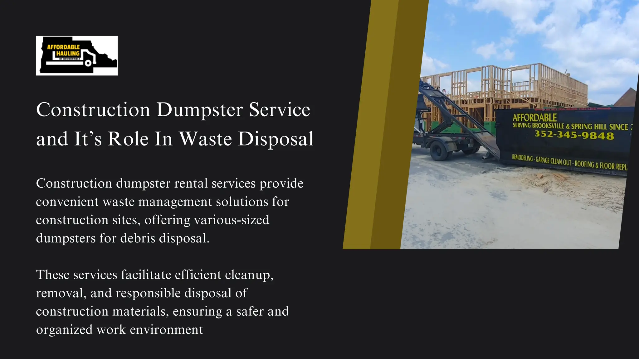 Construction Dumpster Rental Services and It's Importance In ...