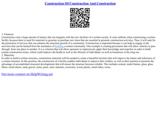 Construction Economics | PDF