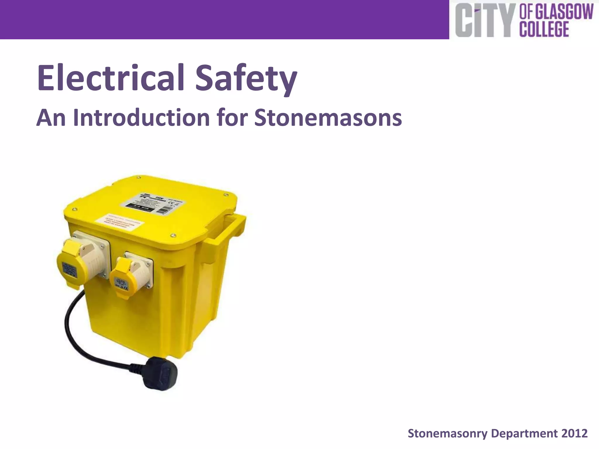 Construction electrical safety | PPTX