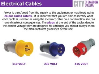Construction electrical safety | PPTX