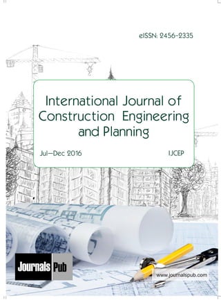 Construction Engineering and Planning Vol 2 Issue 2 | PDF | Civil ...