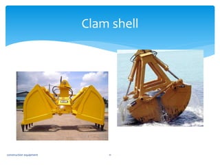 Construction equipment ppt | PPTX