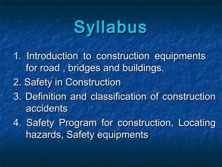 Construction equipment | PPT