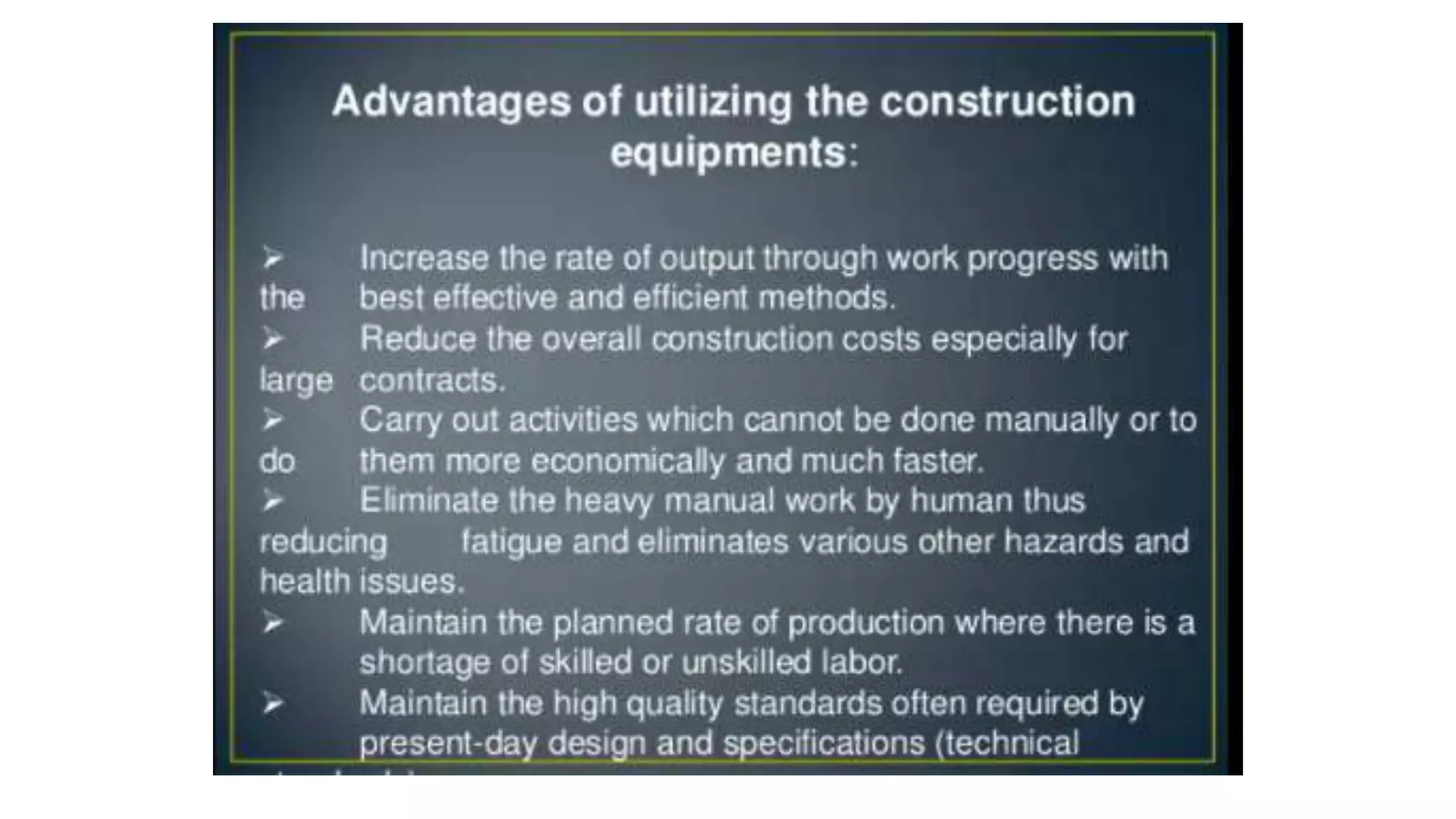 Construction equipment- classification, factors affecting its selection.pptx