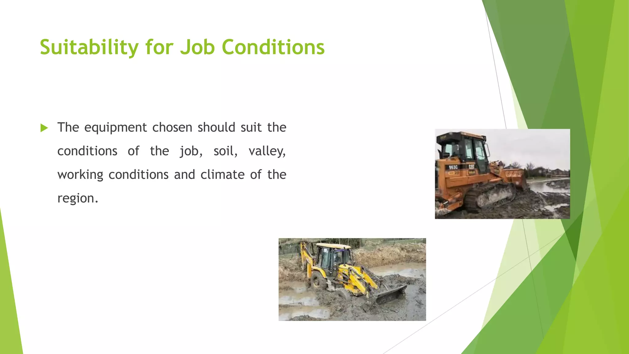 Construction equipment need and factors-nrc | PDF