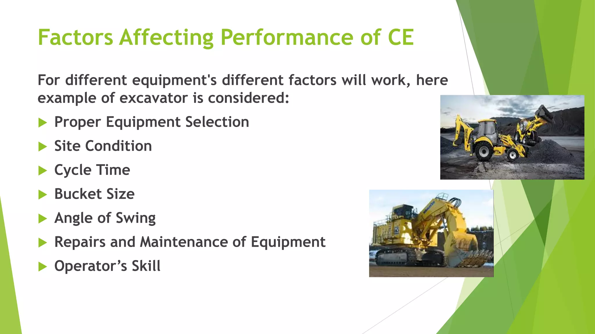Construction equipment need and factors-nrc | PDF