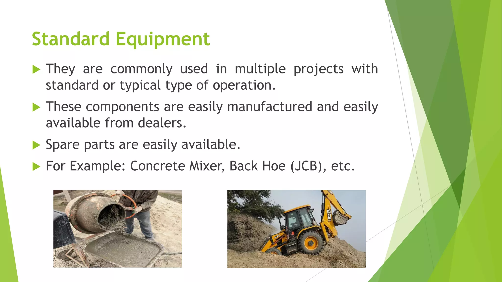 Construction equipment need and factors-nrc | PDF