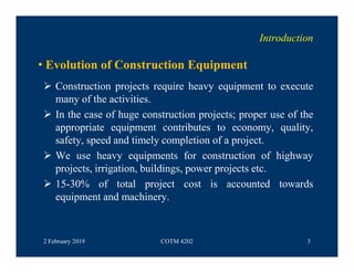 Construction equipment management chapter 1pdf | PDF