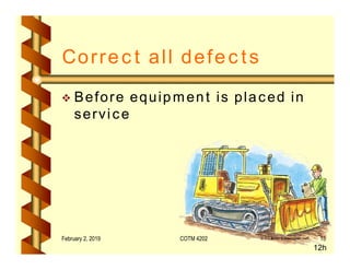 Construction equipment management chapter 5 | PPT